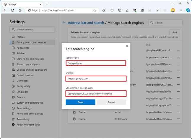 How to hide AI results on Google search with two methods for Microsoft ...