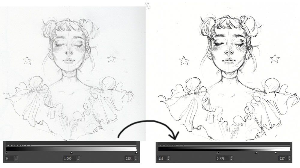 Krita tutorial: Tidy your sketches - Krita tutorials: Learn the basics ...