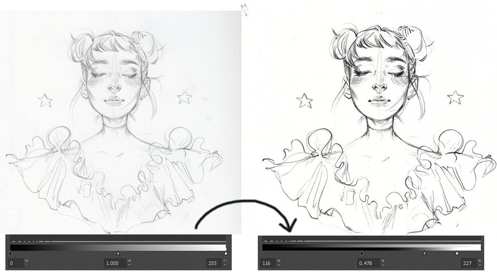 Krita tutorial: Tidy your sketches - Krita tutorials: Learn the basics ...