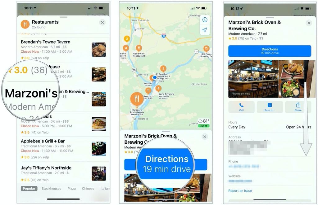 How to find locations and get directions with Maps on iPhone and iPad ...