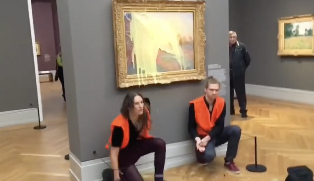 Climate activists arrested after throwing mashed potatoes at Monet painting | The Week