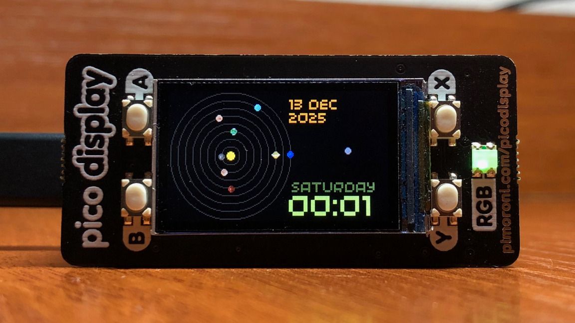 This Raspberry Pi Pico Solar System Display is Far From Orrery | Tom's ...