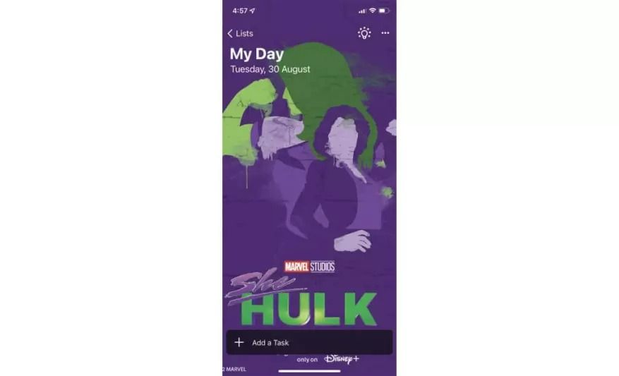Microsoft To Do adds She-Hulk theme on iOS and Android | Windows Central