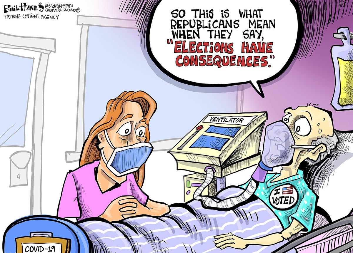 Political Cartoon U.S. Wisconsin election risked vulnerable to ...
