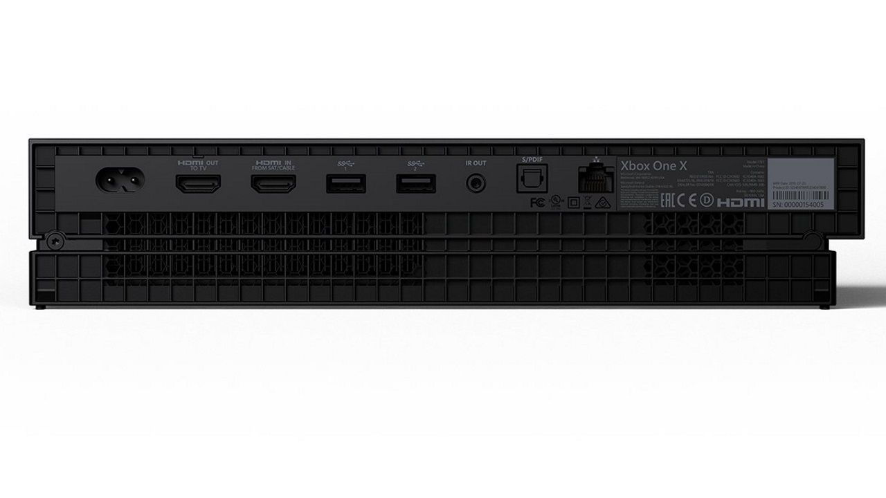 Here's what the Xbox One X back side looks like - behold Microsoft's ...
