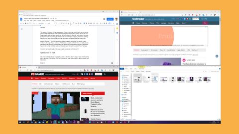 How to use split screen in Windows 10 | TechRadar