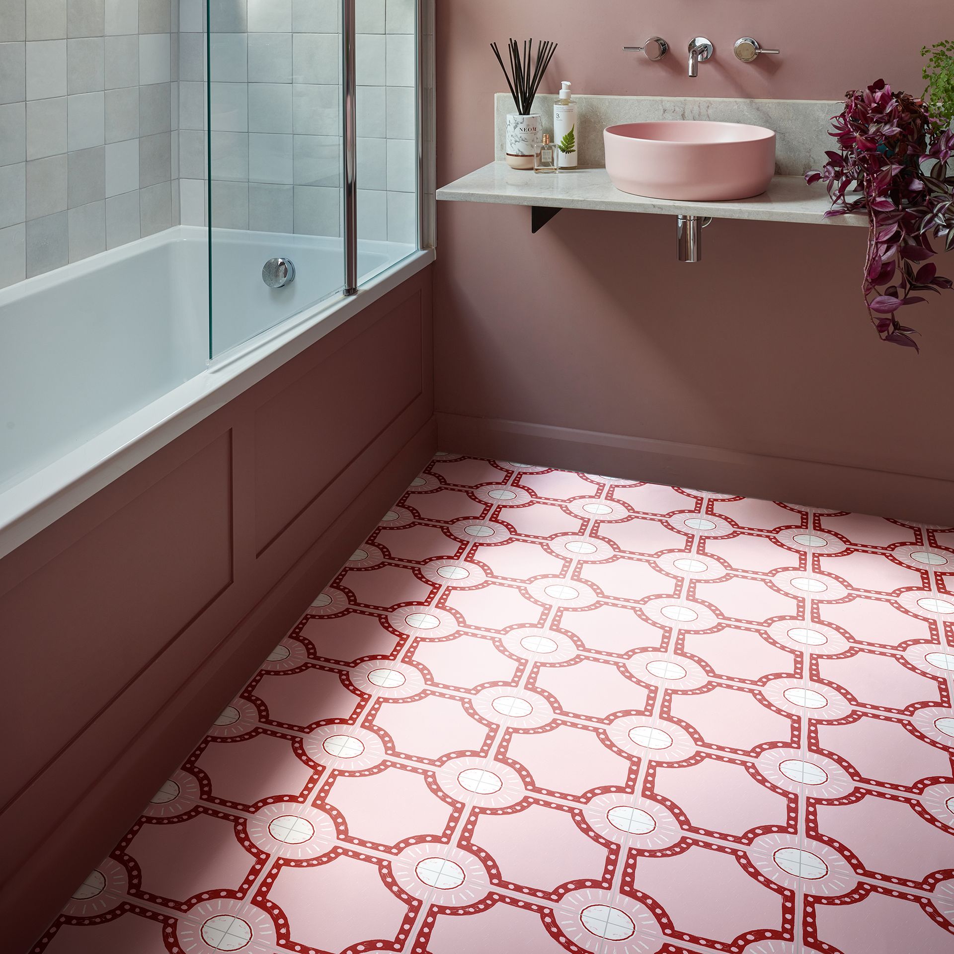 Hand-painted tiles are trending - here's how to style them | Ideal Home