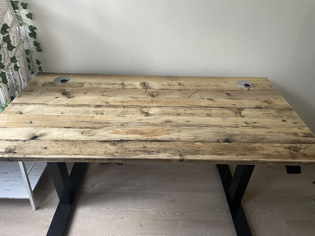 Flomotion Sisu reclaimed wood standing desk review | TechRadar