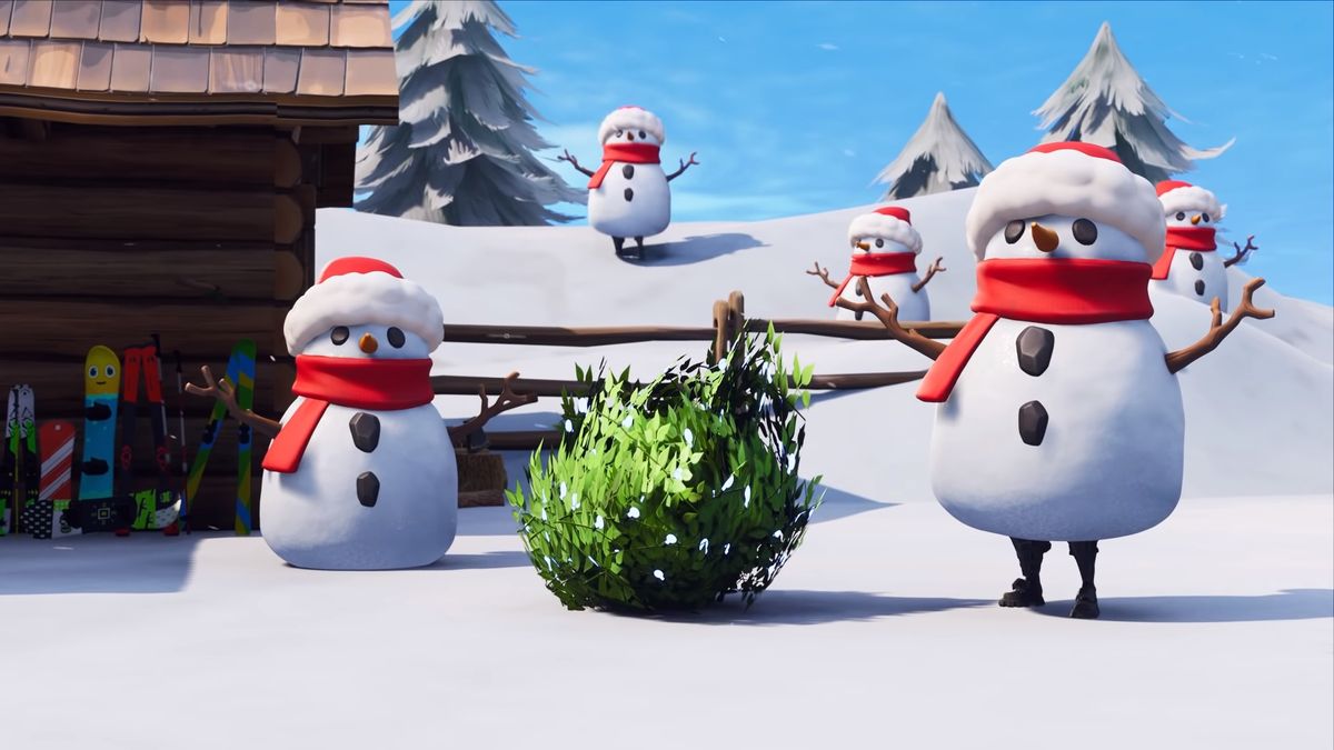 Fortnite's latest update lets you wear a snowman disguise | PC Gamer