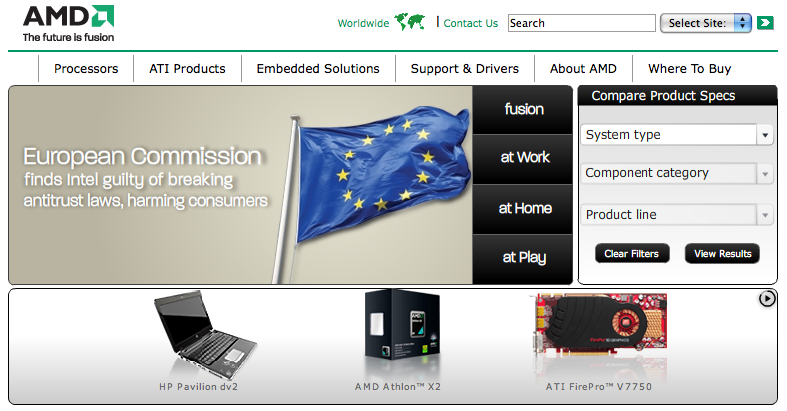 AMD Flies the European Flag After Intel Fine | Tom's Hardware