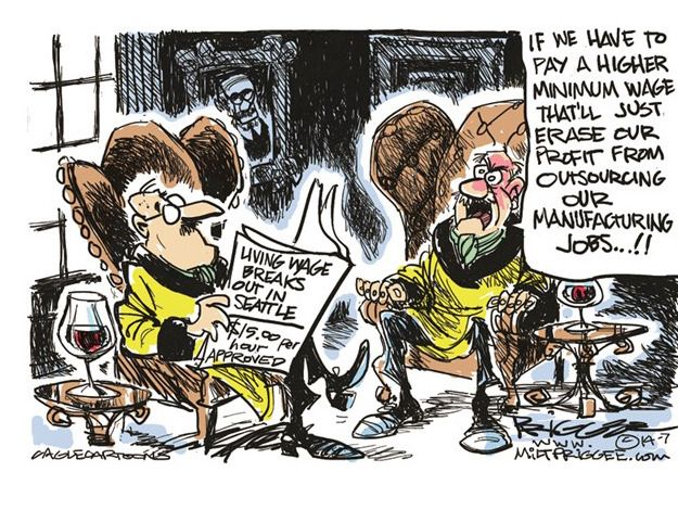 Editorial cartoon U.S. economy minimum wage | The Week