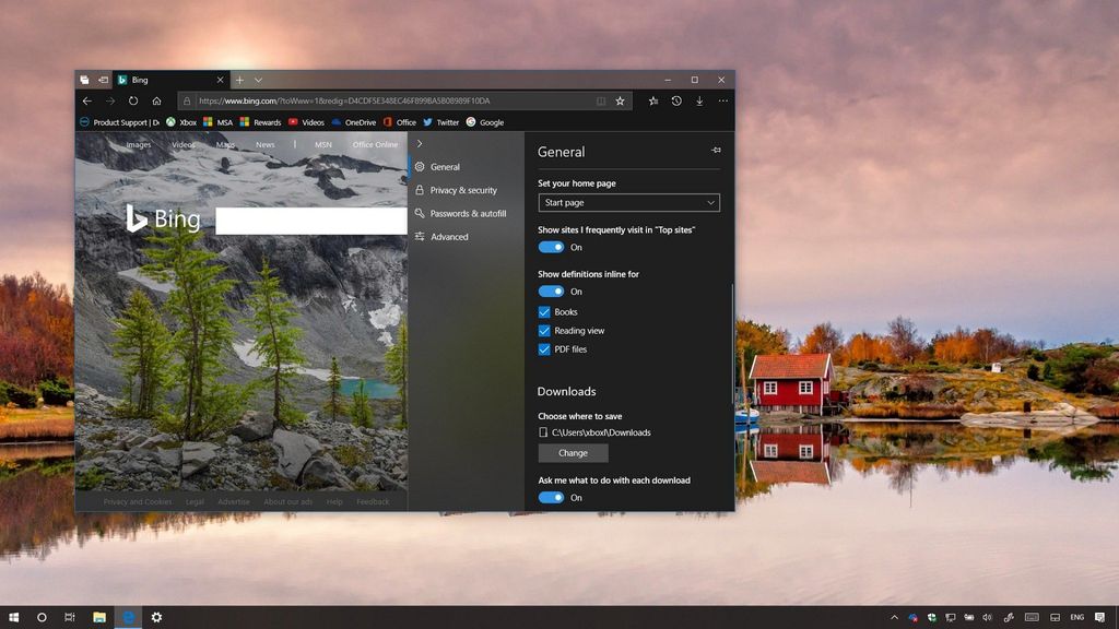 How to manage Microsoft Edge settings on the Windows 10 October 2018 ...