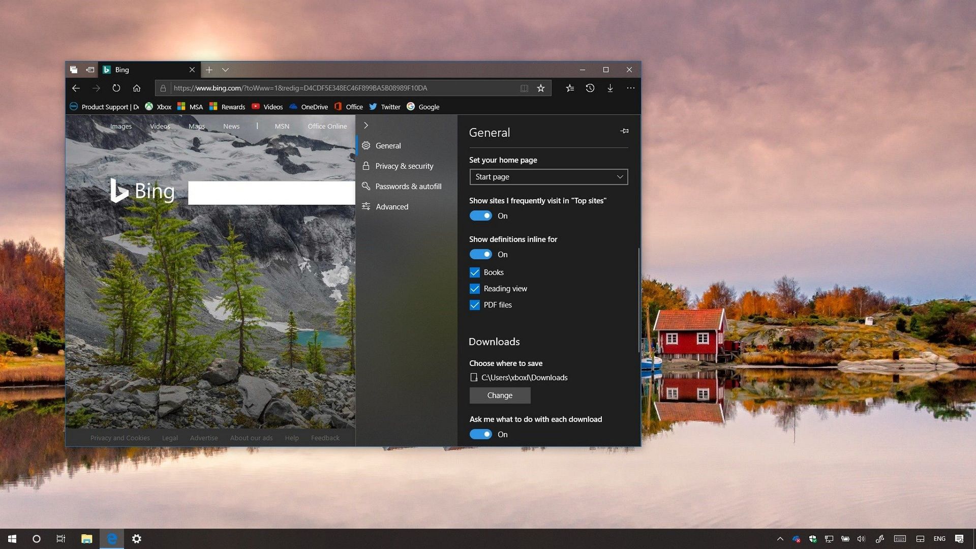 How to manage Microsoft Edge settings on the Windows 10 October 2018 ...