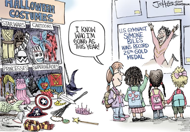 Editorial Cartoon U.S. Simone Biles Halloween Costume | The Week