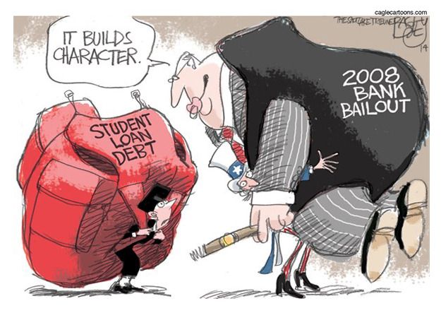Editorial cartoon student loan deb | The Week