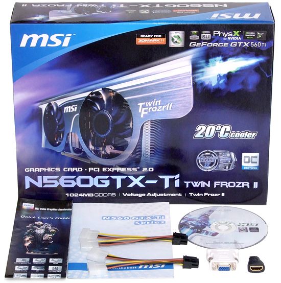 MSI N560GTX-TI Twin Frozr II/OC - Five Overclocked GeForce GTX 560 Ti Cards, Compared | Tom's ...