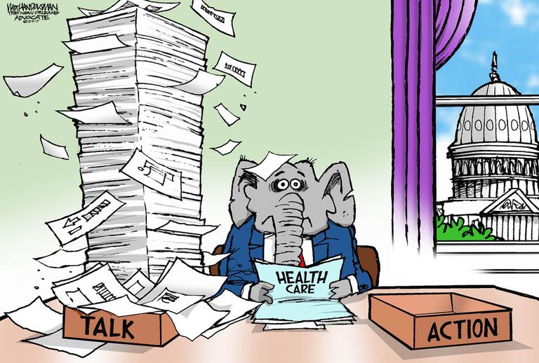 9 brutally hilarious cartoons on the Senate GOP's health-care faceplant ...