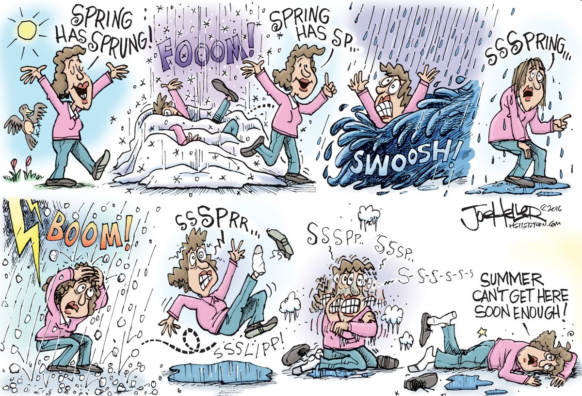 Editorial Cartoon U.S. Spring Weather 2016 | The Week