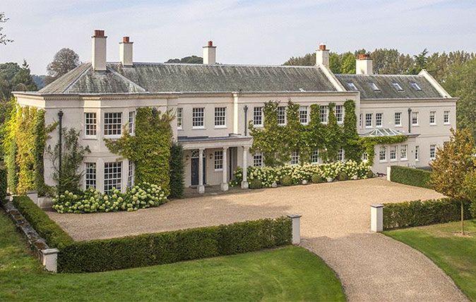 The immaculate country estate of a property tycoon, complete with pool ...