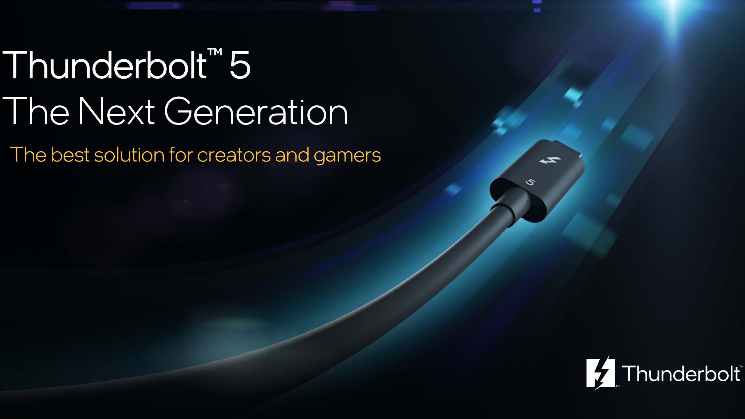 Thunderbolt 5 Debuts, 120 Gbps Speed is 3x Faster Than Previous Gen ...