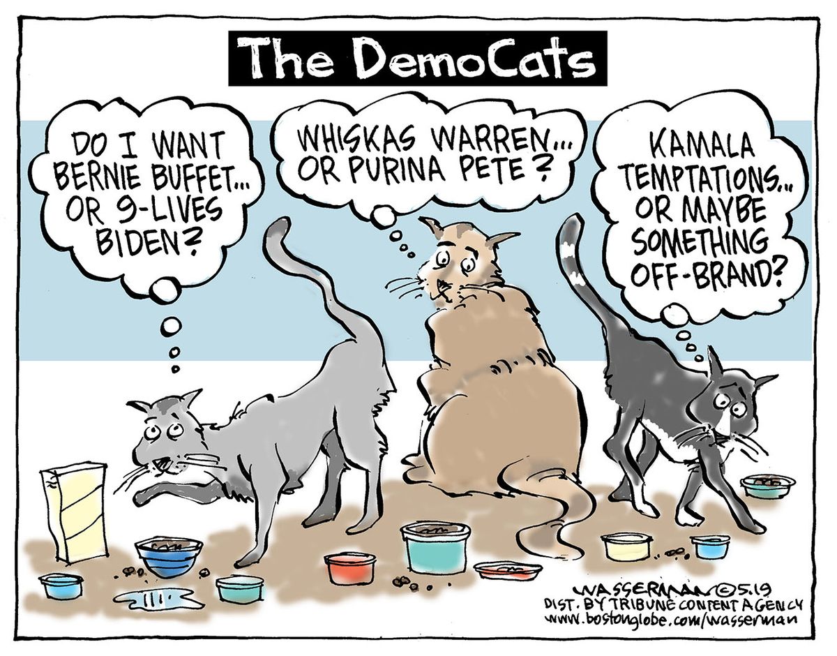 Political Cartoon U.S. Democrats Presidential Election 2020 | The Week