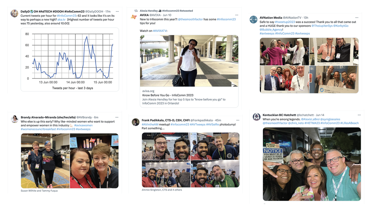 Cindy Attends InfoComm 2023 via the Twittersphere | AVNetwork