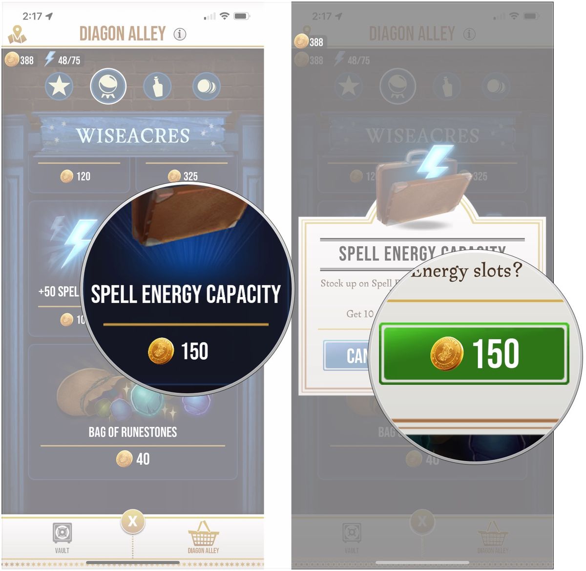 Fastest and cheapest ways to get Spell Energy Harry Potter: Wizards ...