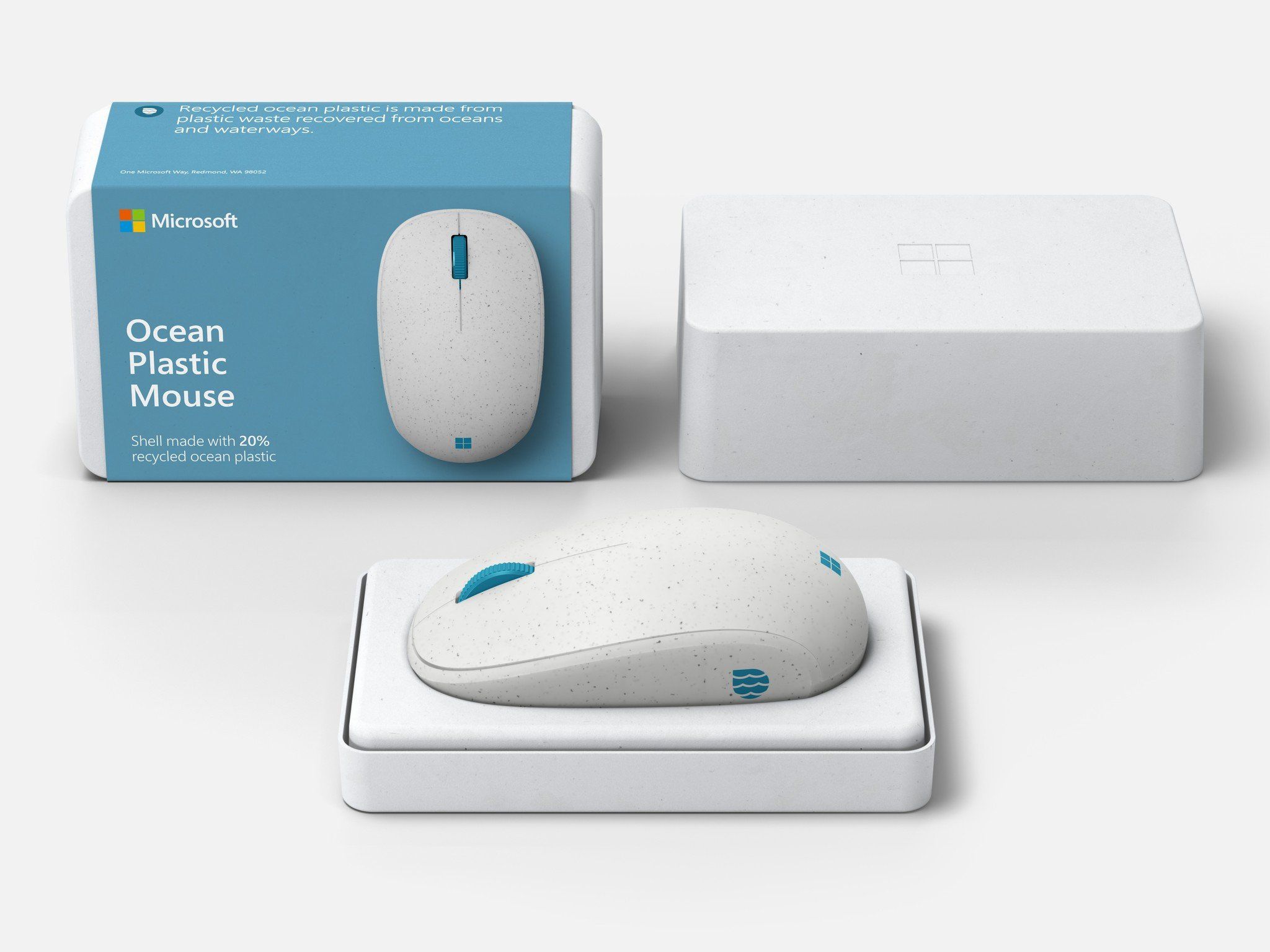 Microsoft looks to make a splash with its Ocean Plastic Mouse made with ...