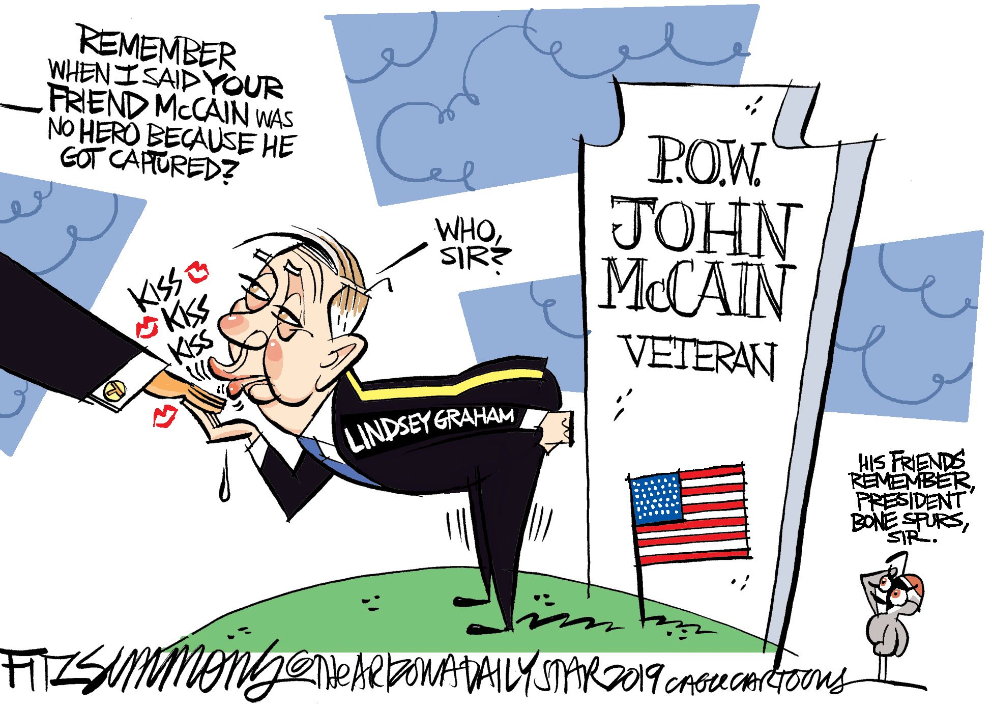Political Cartoon U.S. Trump Lindsey Graham John McCain | The Week
