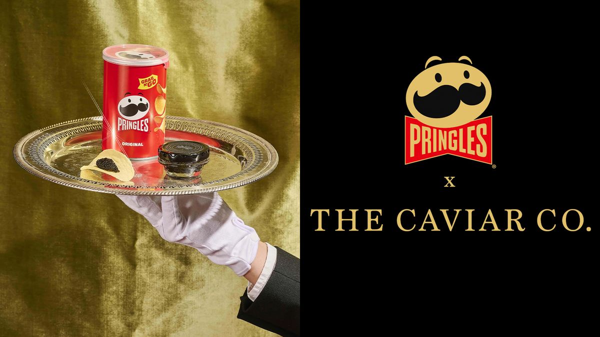 The Pringles x Caviar Co. branding is delightfully opulent | Creative Bloq