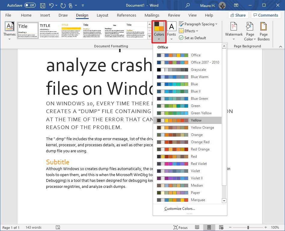 How to use content themes and styles in Microsoft Word | Windows Central