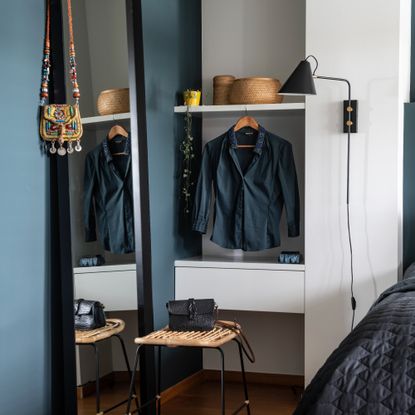 Small walk-in wardrobe ideas to create your dream dressing room | Ideal ...