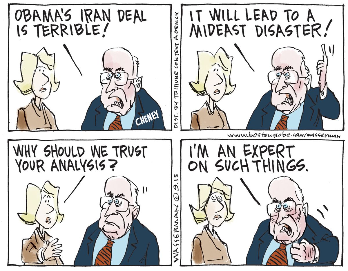Editorial cartoon U.S. world Cheney Middle East | The Week