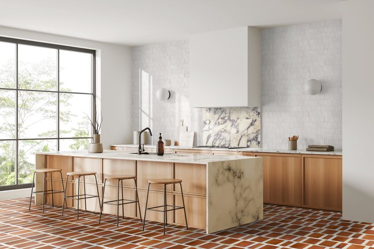 Should I tile my entire kitchen wall? Here's what experts say | Livingetc