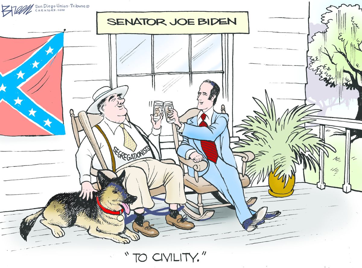 Political Cartoon U.S. Civility Joe Biden Segregation Racism | The Week