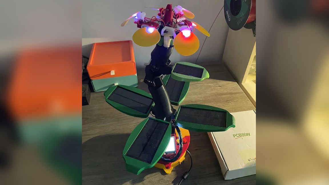 Raspberry Pi Pico Solar Flower Follows The Light | Tom's Hardware