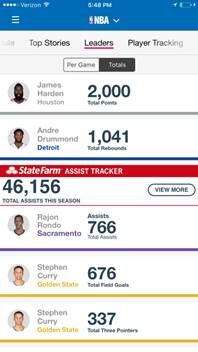 NBA Upgrades App With More Statistics | Next TV
