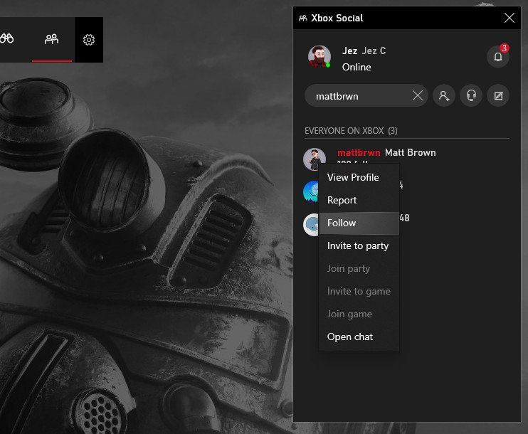 How to start an Xbox Live party on a Windows 10 PC using the Xbox Game ...