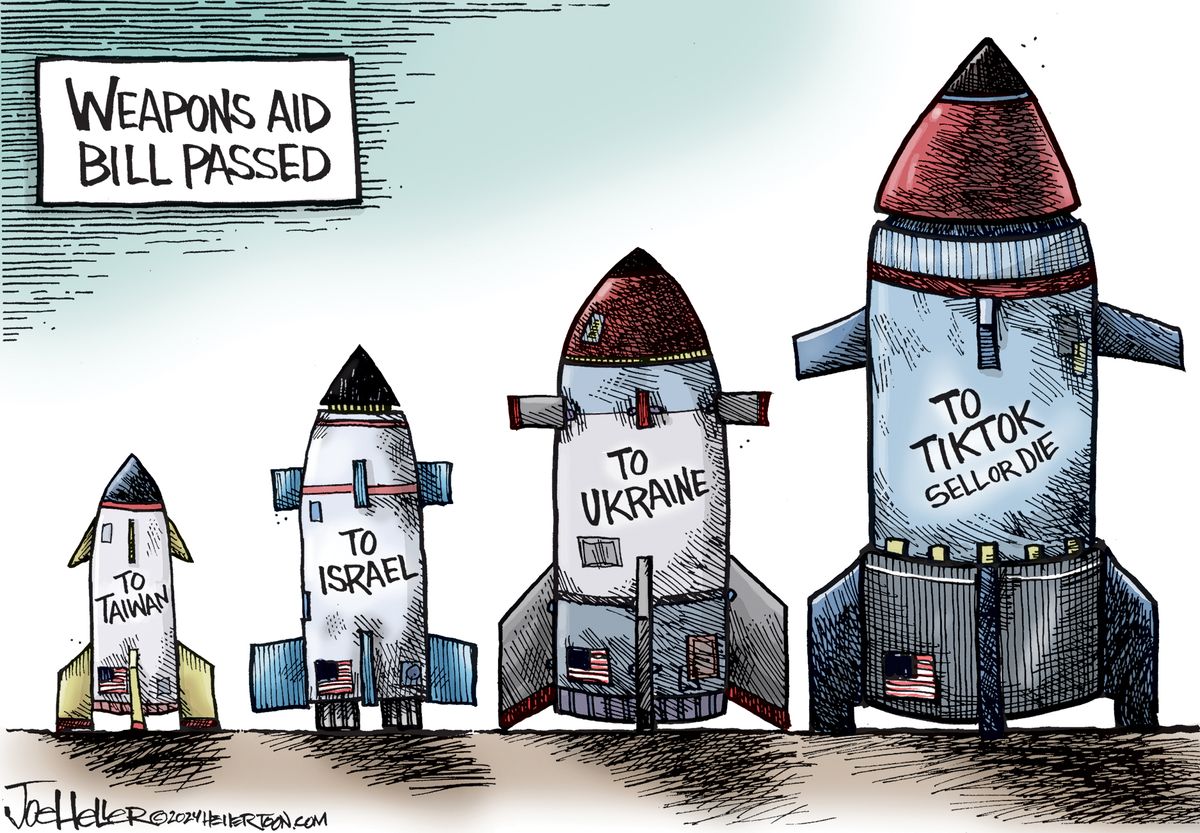 Today's political cartoons - April 25, 2024 | The Week