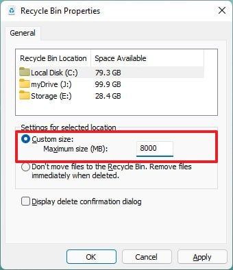 How to change Recycle Bin settings on Windows 11 | Windows Central