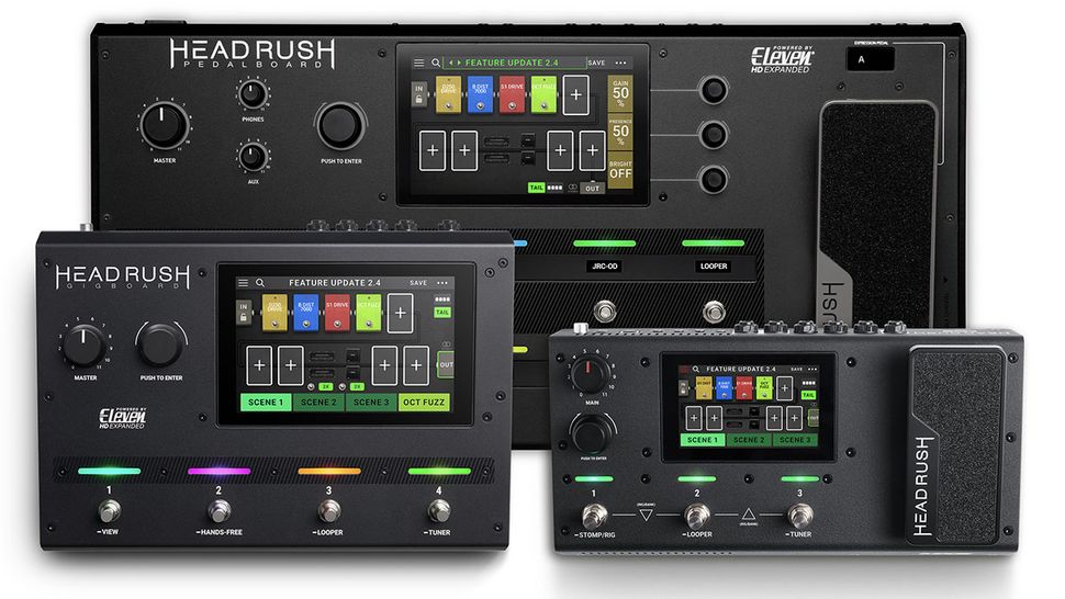 HeadRush adds four amps, four effects to its Pedalboard, Gigboard and ...