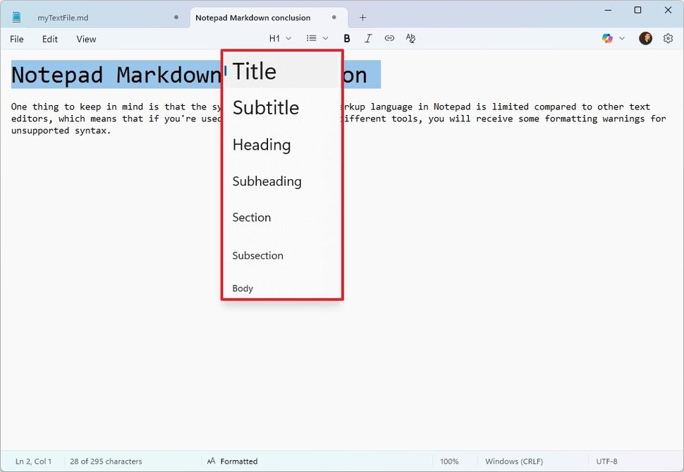How to use Markdown in Notepad for Windows 11 | Windows Central