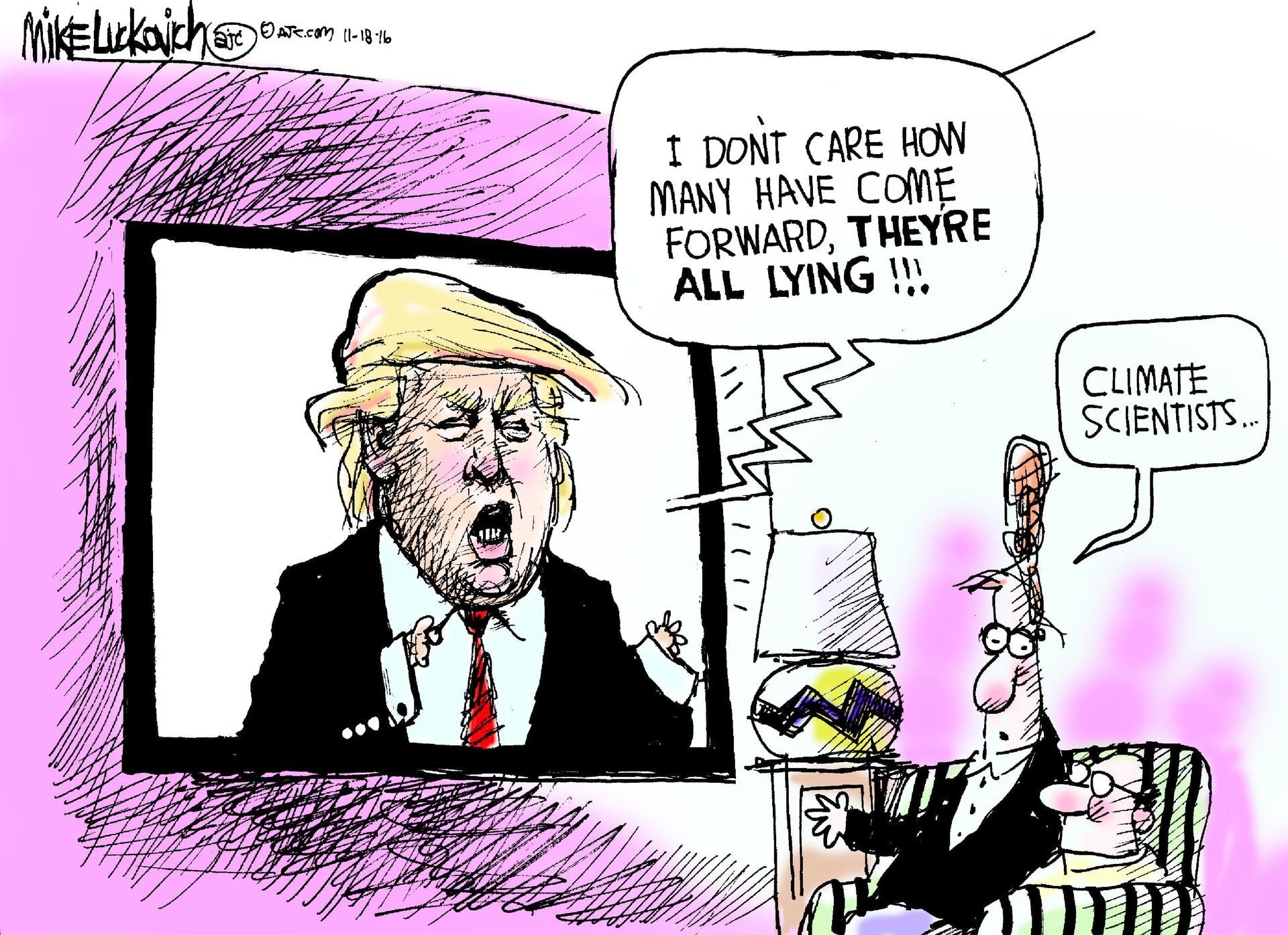 Political cartoon U.S. Donald Trump position on climate change | The Week