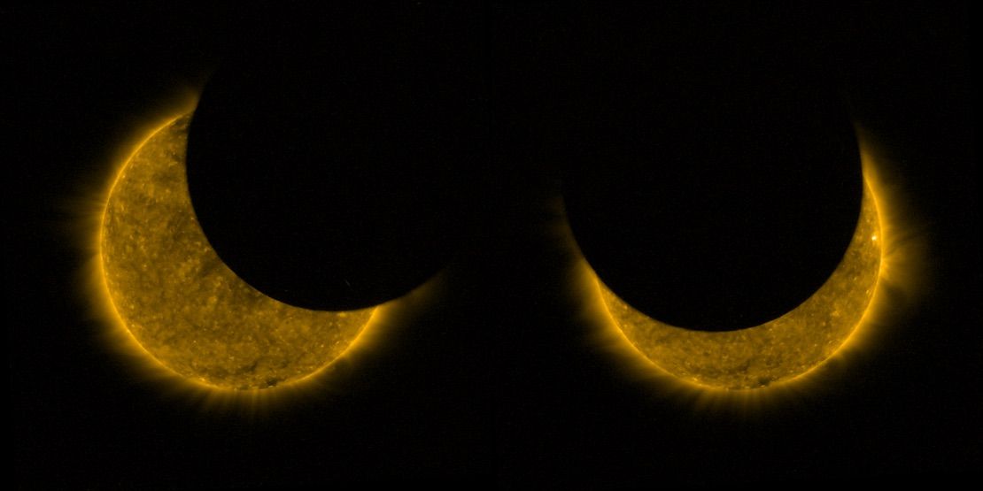Satellite Sees Double When Snapping Solar Eclipse Pictures From Space