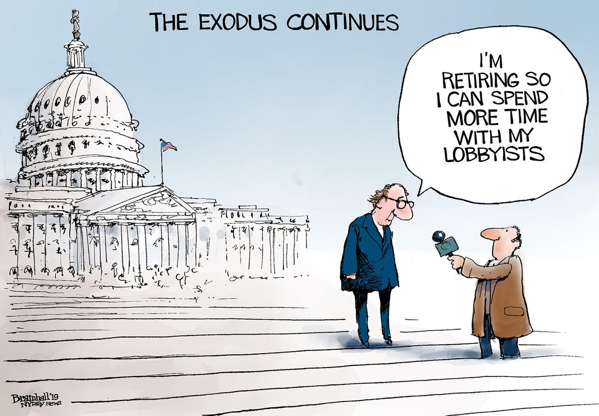 Political Cartoon U.S. GOP Senators Retiring | The Week