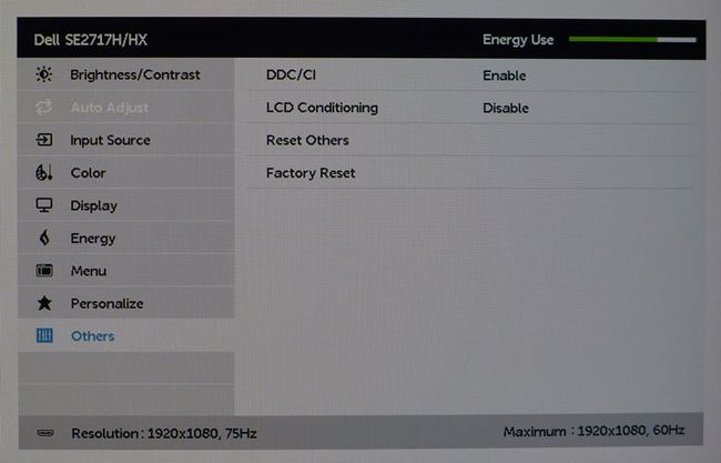 Dell SE2717H OSD Setup & Calibration