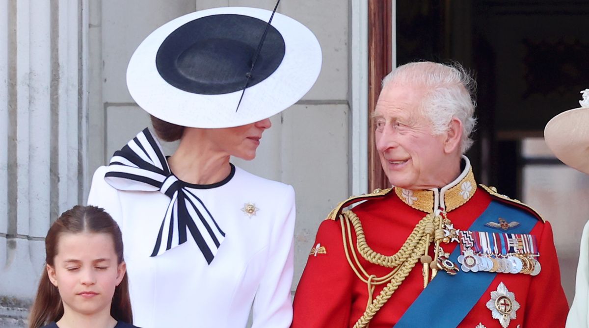 Kate Middleton and King Charles Stand Side-by-Side During Trooping the ...