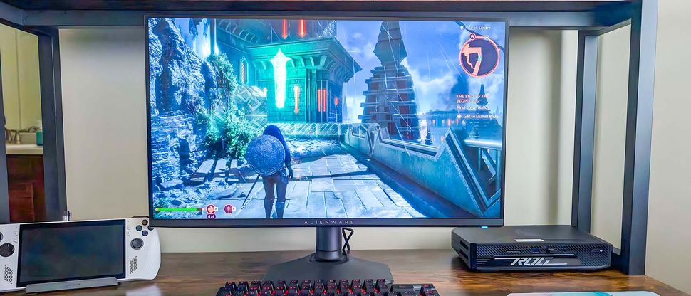 The Alienware AW2725QF gaming monitor has dual-modes and supports both ...