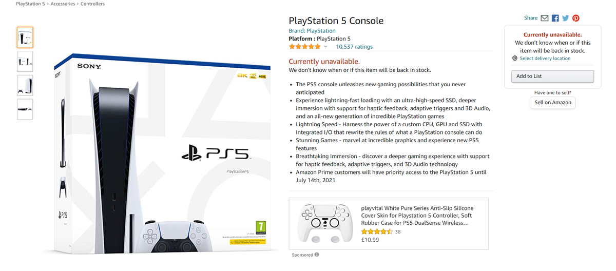 PS5 restocks are now easier on Amazon — but only if you have Prime ...