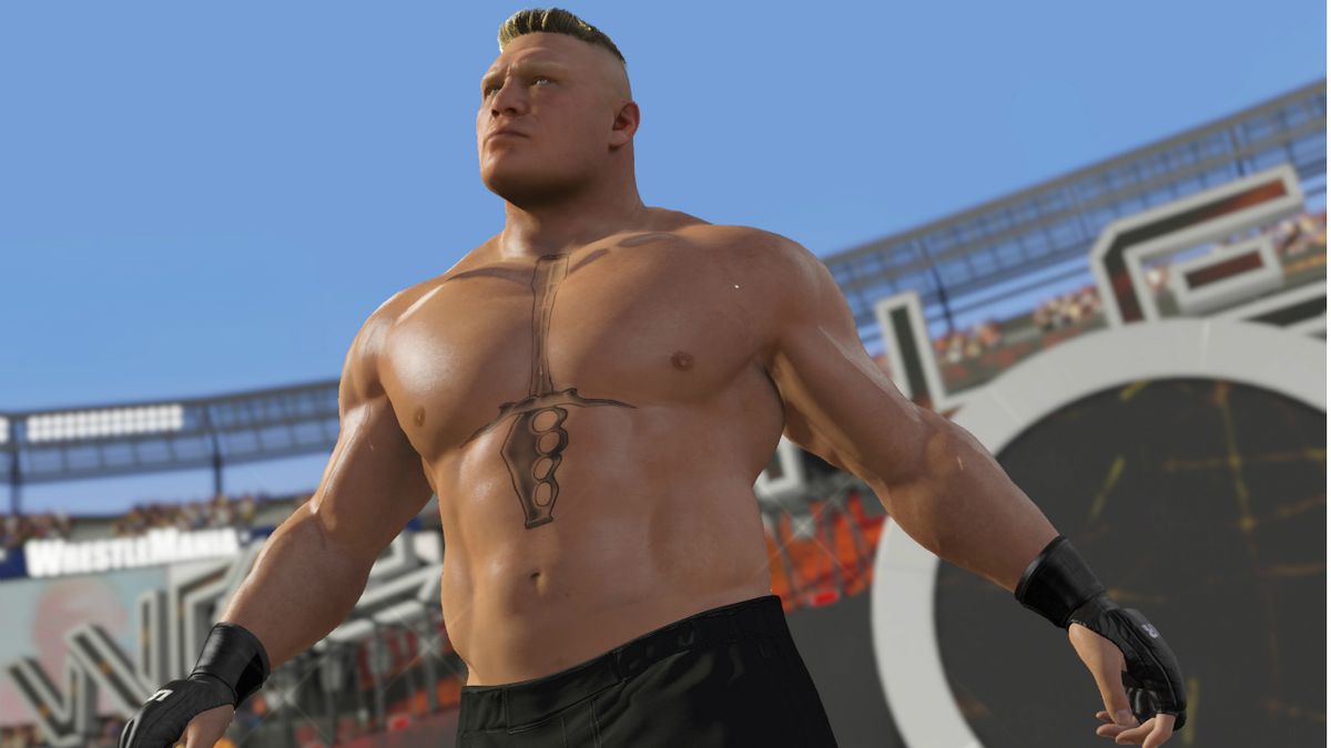 First WWE 2K17 screens showcase Brock Lesnar, Bella Twins, Usos, and ...
